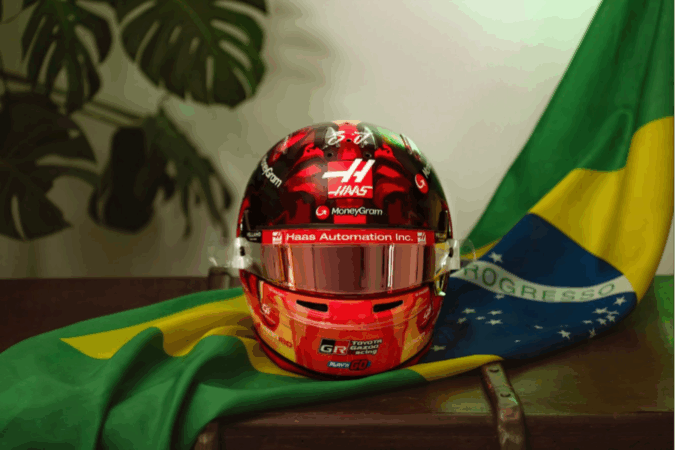 ESTEBAN OCON AUCTIONS FAN-DESIGNED SÃO PAULO GP HELMET FOR LAUREUS ...